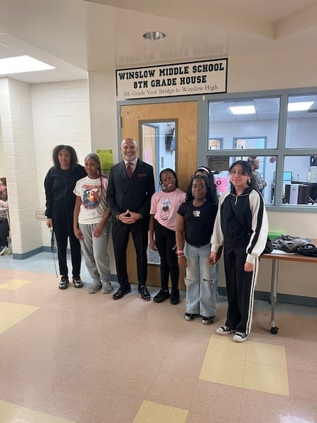 Interim Superintendent Mr. Pease Meets with 7th Grade Journalism ...