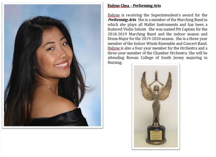 Performing Arts - 2020 Superintendent Award Recipients - Winslow ...